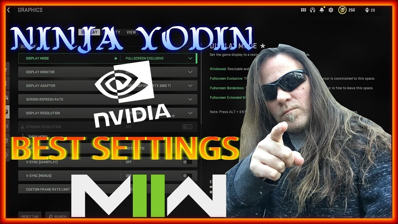 THIS IS THE BEST GRAPHICS SETTINGS - NINJA YODIN #modernwarfare2022 # ...