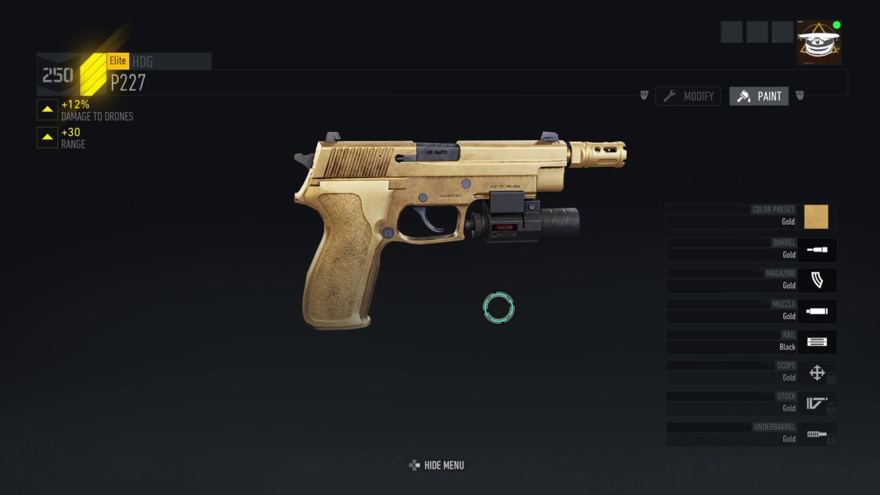Ghost Recon Breakpoint Gold Weapon Paint - YouTube