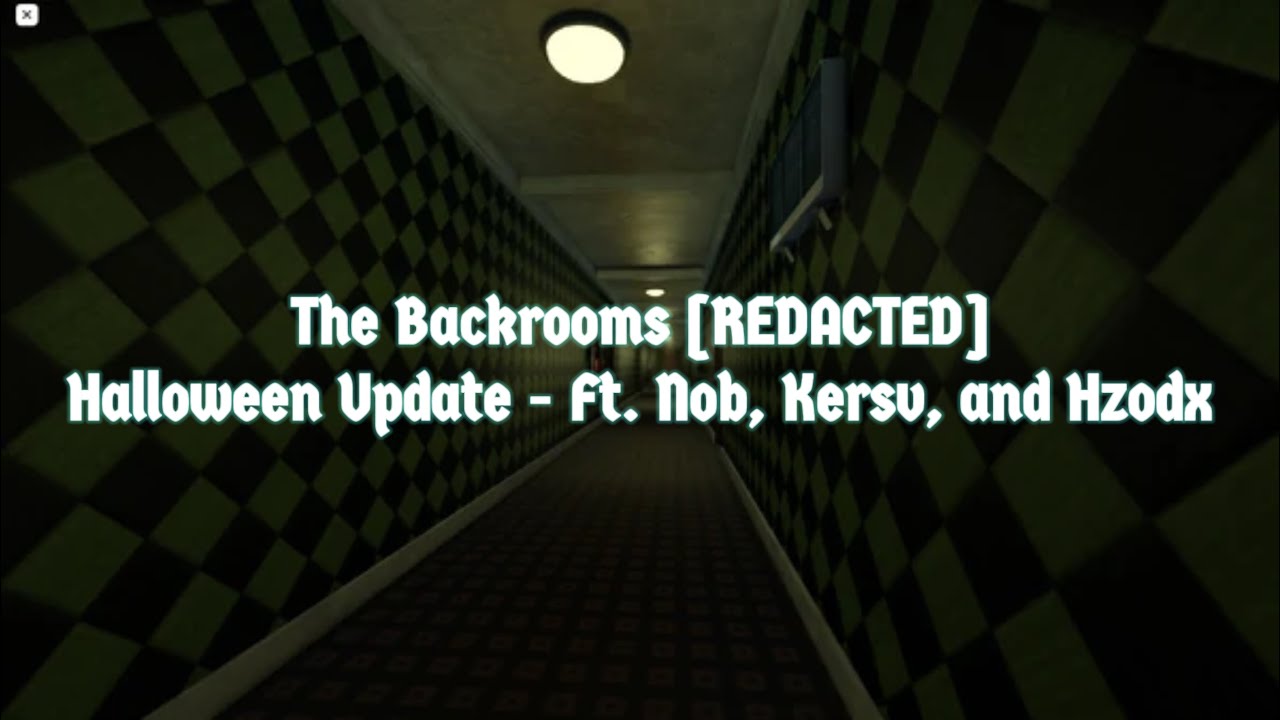 Halloween Update! | The Backrooms [REDACTED] - YouTube