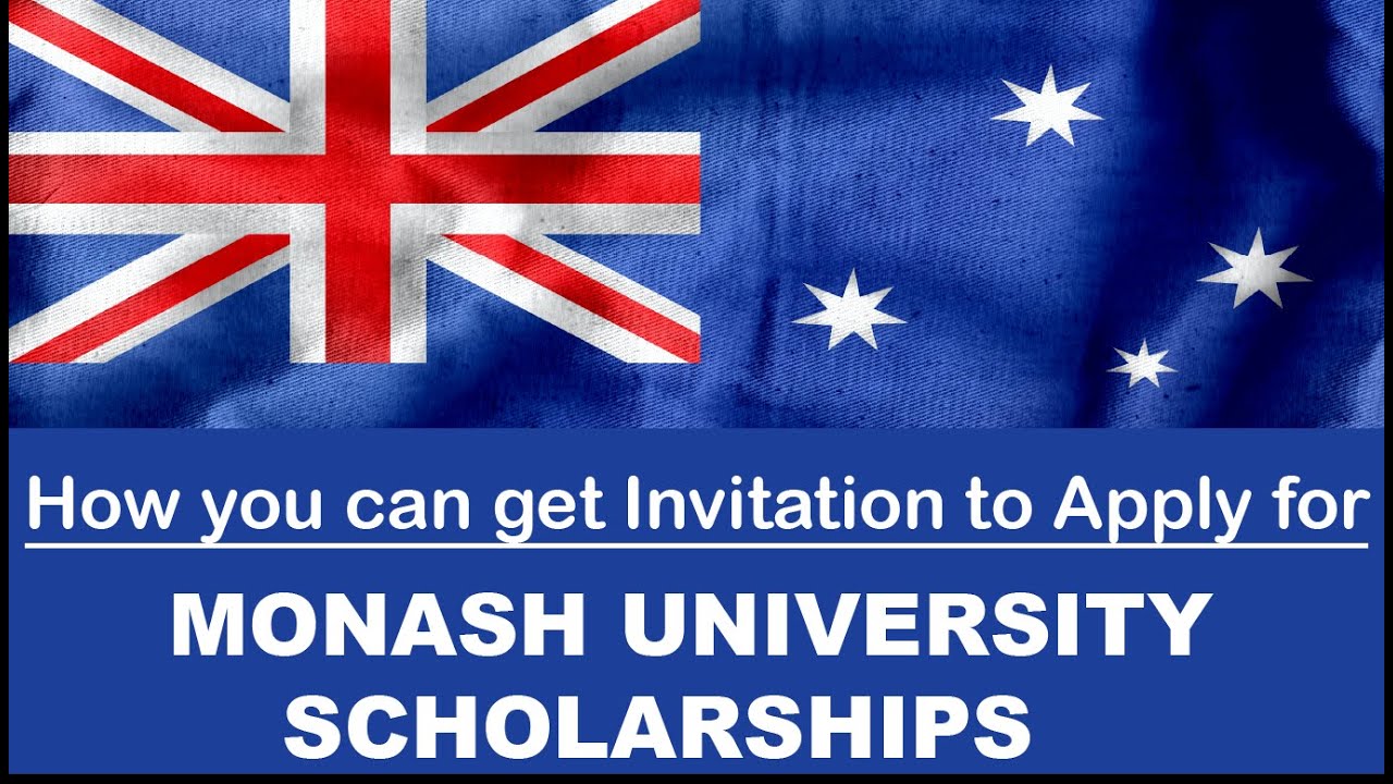 How to get Invitation to apply for Monash University Scholarship - YouTube