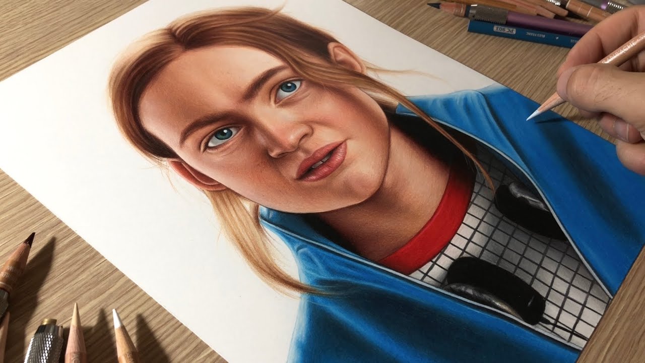 Drawing Max from Stranger Things 4 • Time Lapse - YouTube
