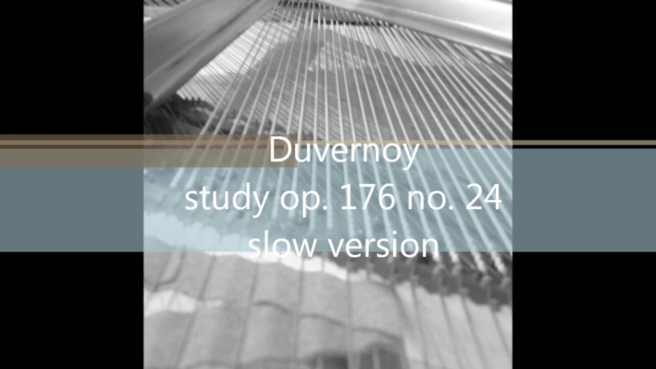 Duvernoy - study op. 176 no. 24 piano - Etiuda fortepianowa op. 176 nr ...