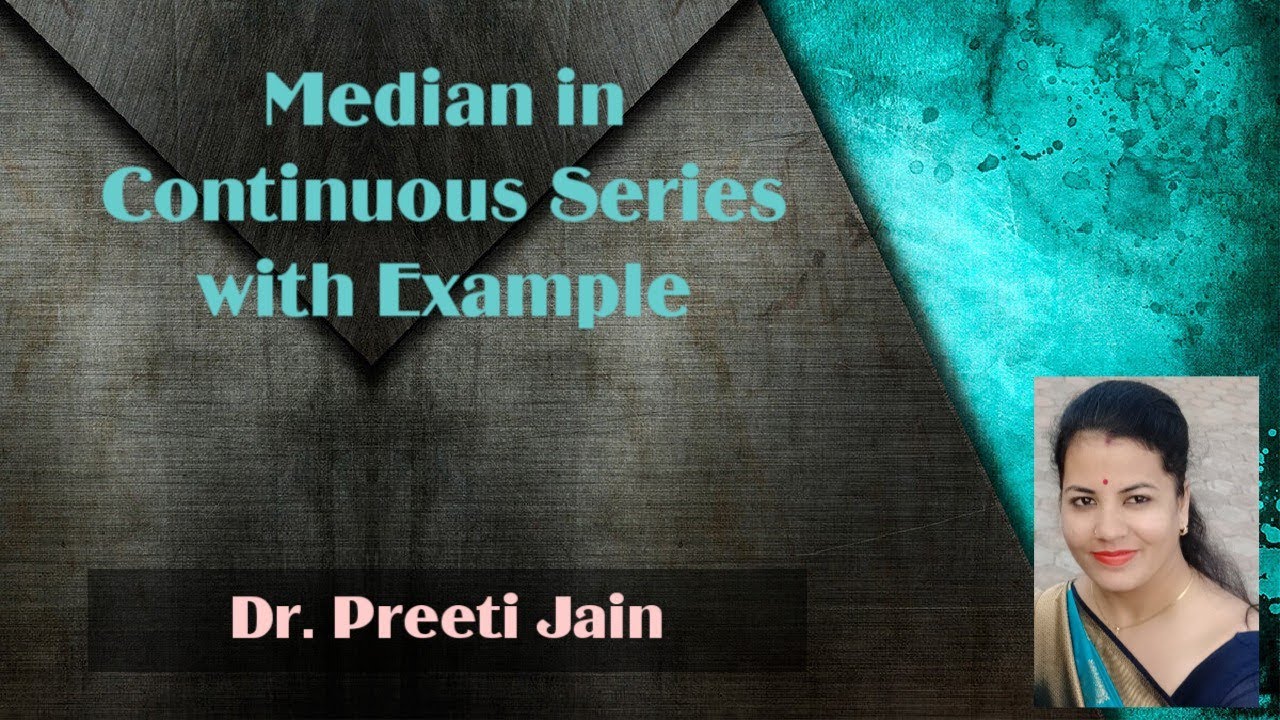 Median in continuous series - YouTube