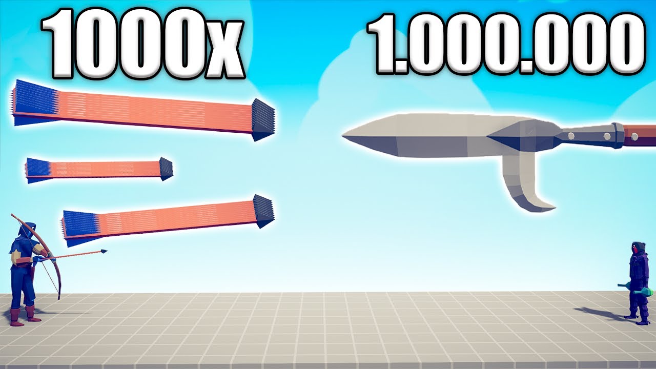1.000.000 DAMAGE PIKE vs 1000x OVERPOWERED UNITS - TABS | Totally ...