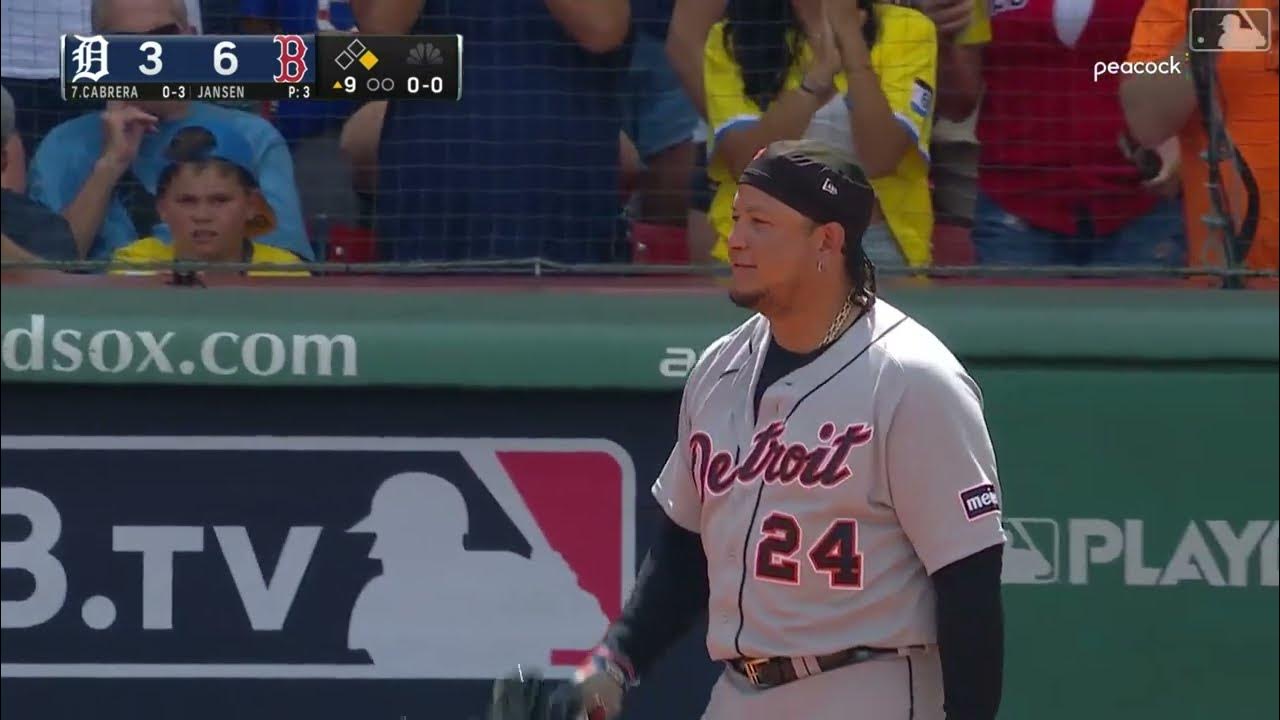 【2023MLB】胖卡布的芬威球場最終戰！紅襪球迷起立致敬Miguel Cabrera - YouTube