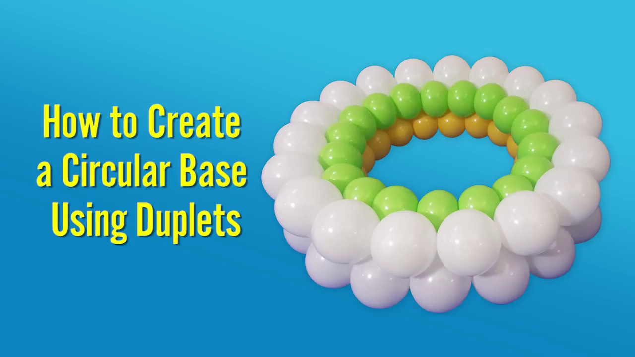 How to Create a Circular Base Using Duplets - YouTube