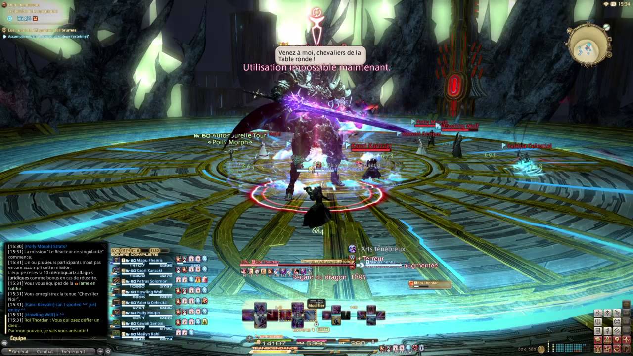 Final Fantasy XIV - King Thordan VII battle (FR) - YouTube