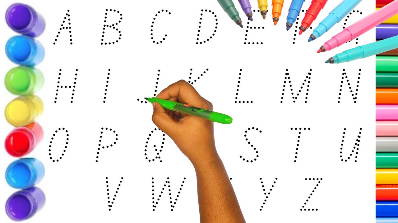 Fun And Alphabets Tracing A To Z Learning Video For Kids And ...