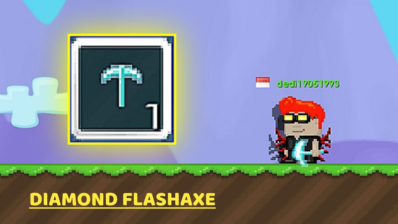 diamond flashaxe growtopia |review |@zeusgrowtopia - YouTube