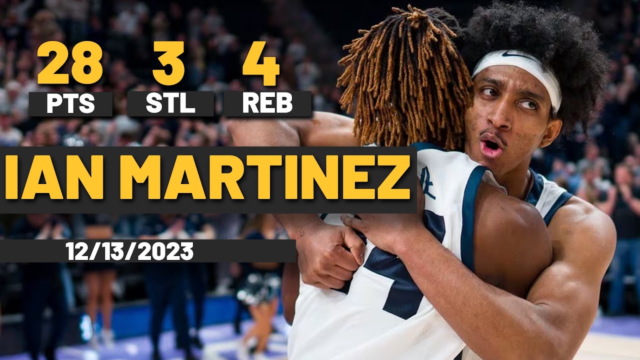 Ian Martinez Utah State Aggies 28 PTS 4 REB 3 STL vs Santa Clara Broncos - YouTube