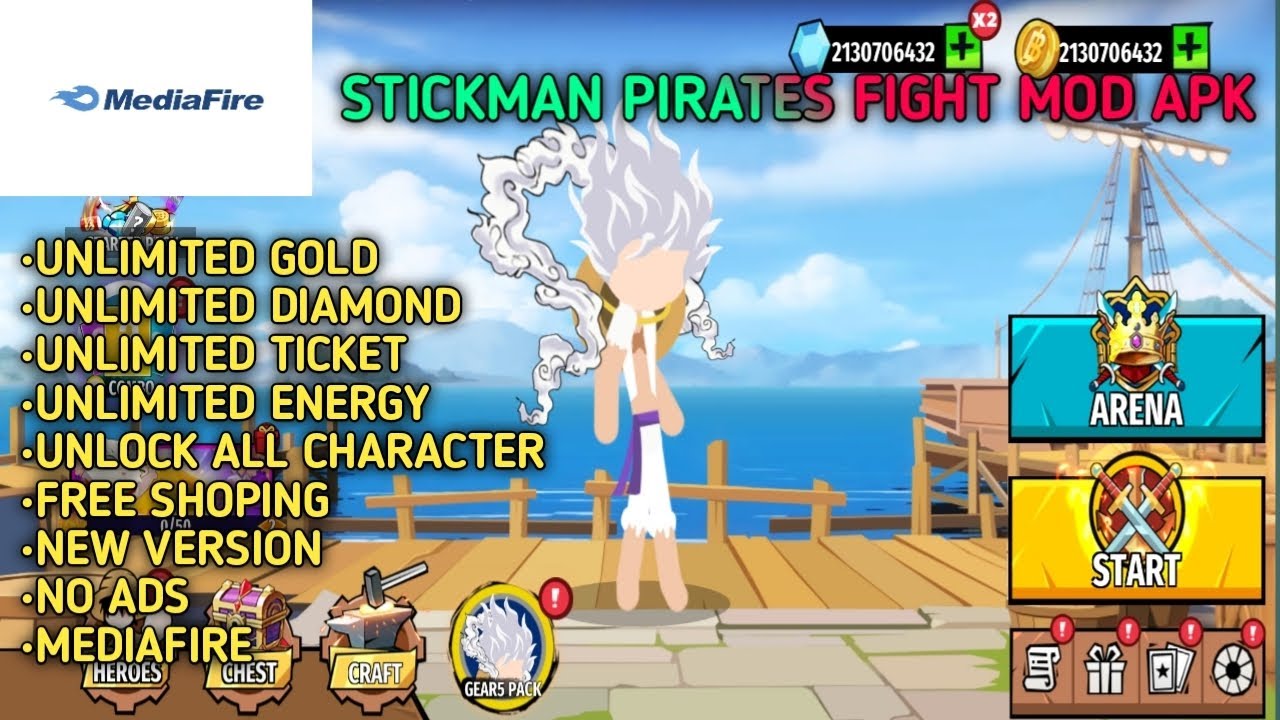 STICKMAN PIRATES FIGHT MOD APK TERBARU!!!! - YouTube