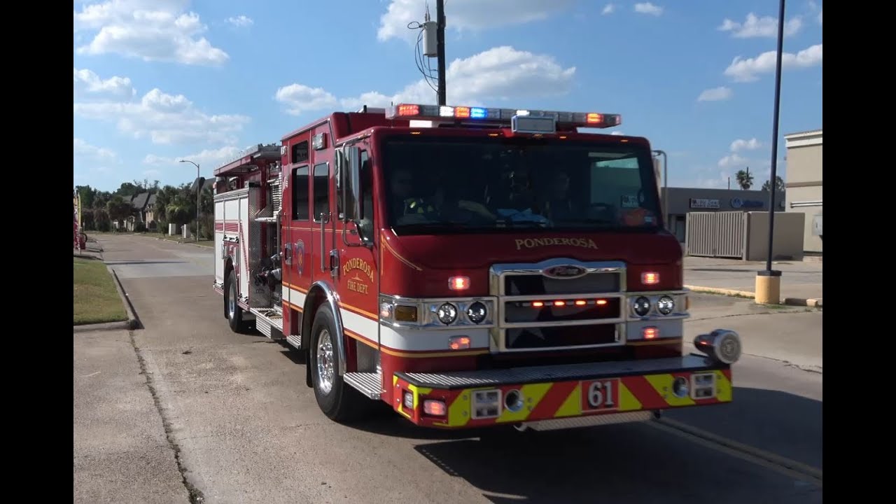 Engine 61 - Structure Fire Response - [Ponderosa Fire Department] - YouTube