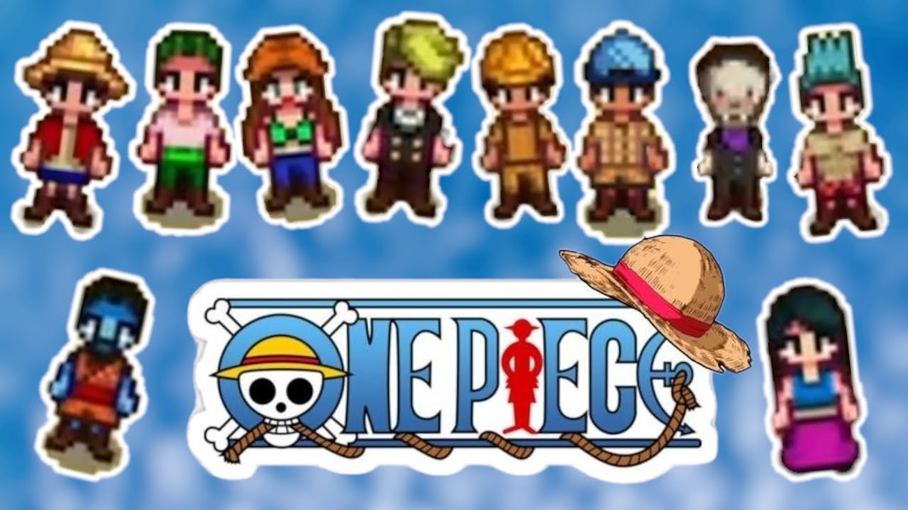 Como fazer personagens de ONE PIECE no Stardew Valley - YouTube