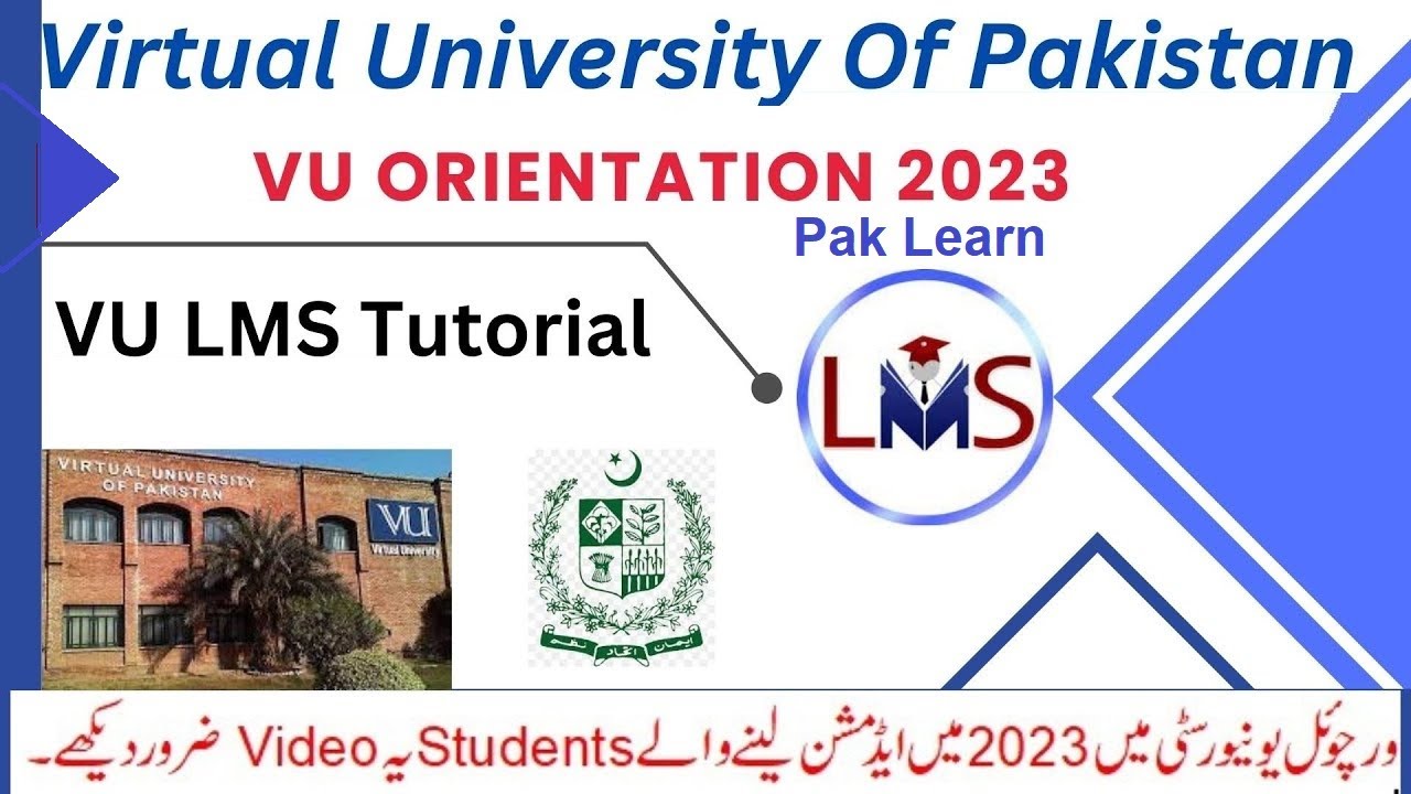 VU LMS Orientation 2023 | How to use VULMS | Pak Learn - YouTube