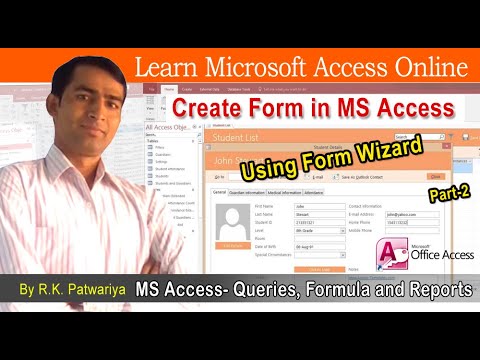 C-8 | How to Create Form in MS Access Using Form Wizard | What is the ...