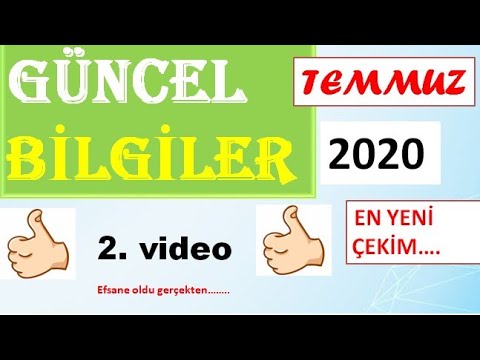 GÜNCEL BİLGİLER👍KPSS 2020👍 #güncelbilgiler #genelkültür #güncelbilgi2020 #kpss2020 SERVAN HOCA