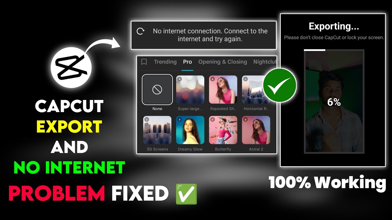 Capcut No Internet And Export Problem Solved | Capcut No Internet Connection Problem Solved ...
