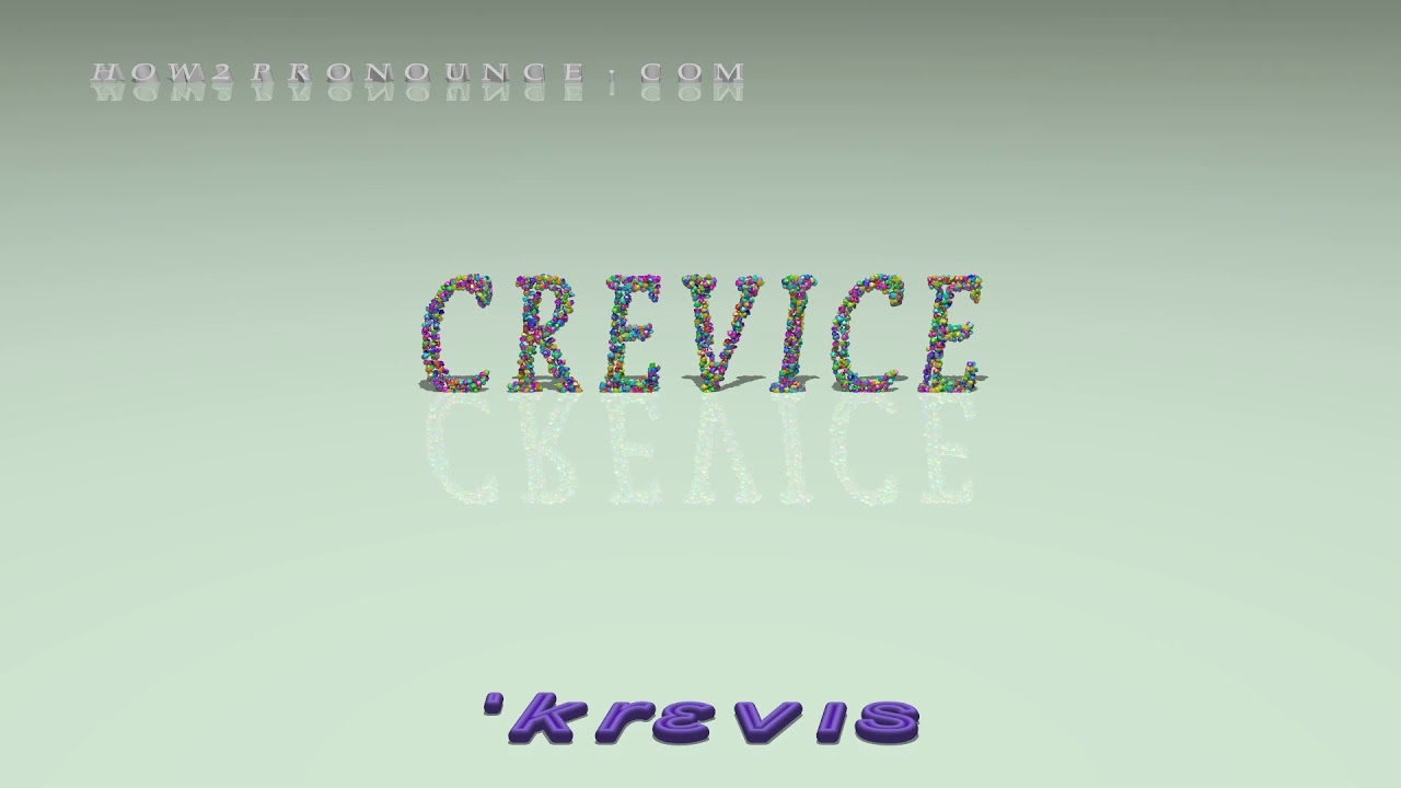 crevice - pronunciation in British English (three voices / accents ...