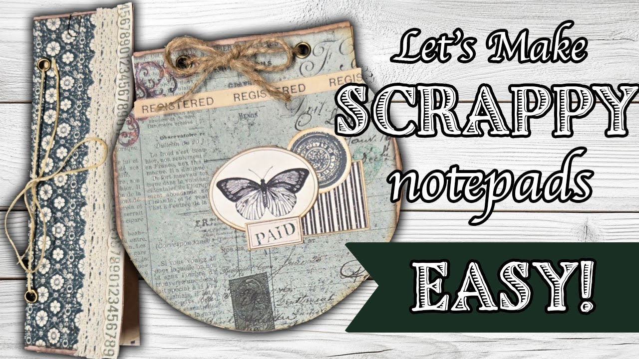3 ways to create scrappy notepads #junkjournaling - YouTube