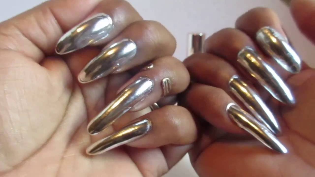 Manicure Sunday #28:Mirror Nails *Born Pretty Nail Polish* - YouTube
