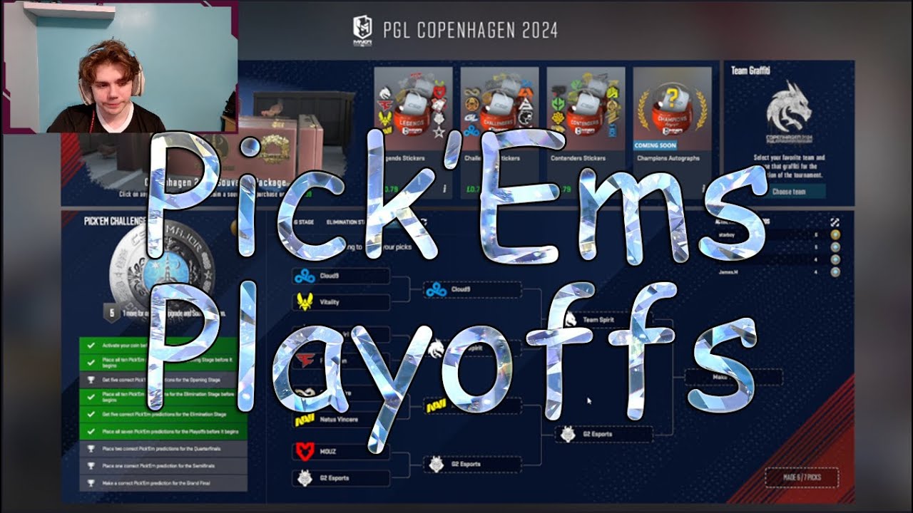 Pick'Ems: Playoffs CS2 PGL Copenhagen Major 2024 - YouTube