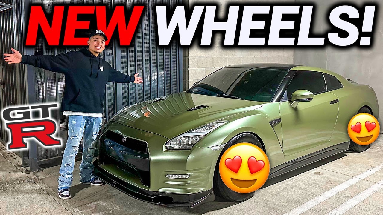 NEW WHEELS FOR MY NISSAN GTR!!! (REVEAL) - YouTube