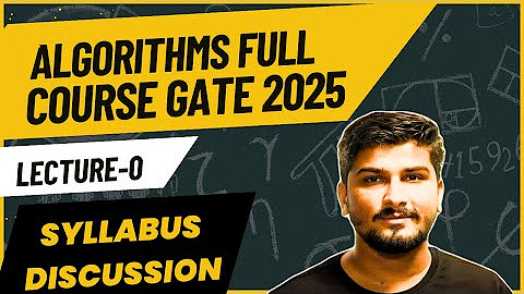 Algorithm GATE 2025 full Course - YouTube
