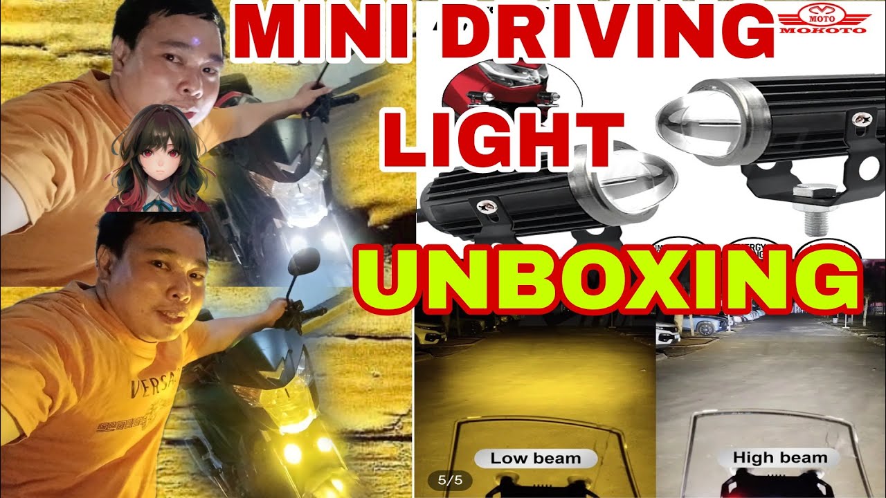 MINI DRIVING LIGHT (UNBOXING) - YouTube