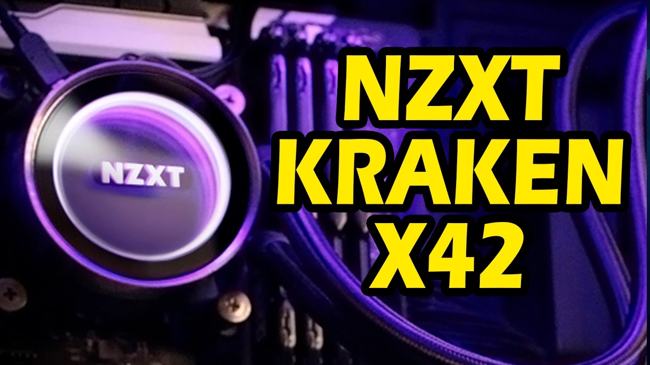NZXT Kraken X42 Liquid Cooler - YouTube
