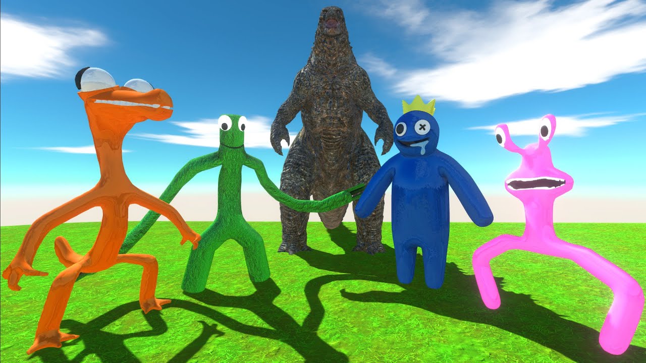 GODZILLA vs RAINBOW FIRENDS ROBLOX - Animal Revolt Battle Simulator ...