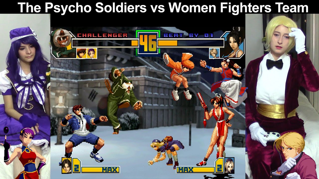 Cosplay Retas - Chin, Bao y Athena vs King, Mai y Xiangfei | KOF 2001 ...