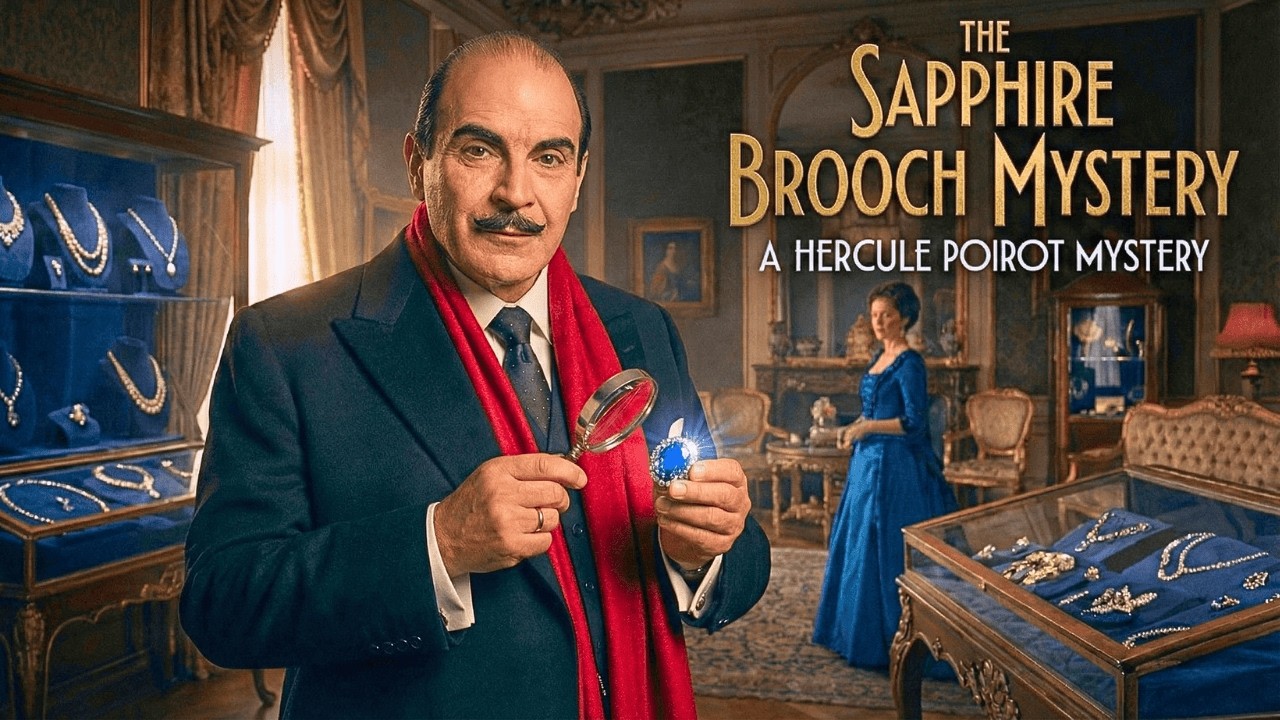 The Sapphire Brooch Mystery | A Hercule Poirot Mystery - YouTube