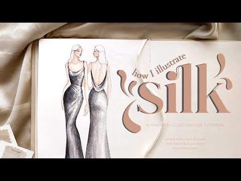How I Illustrate Silk - My Fabric Rendering Process