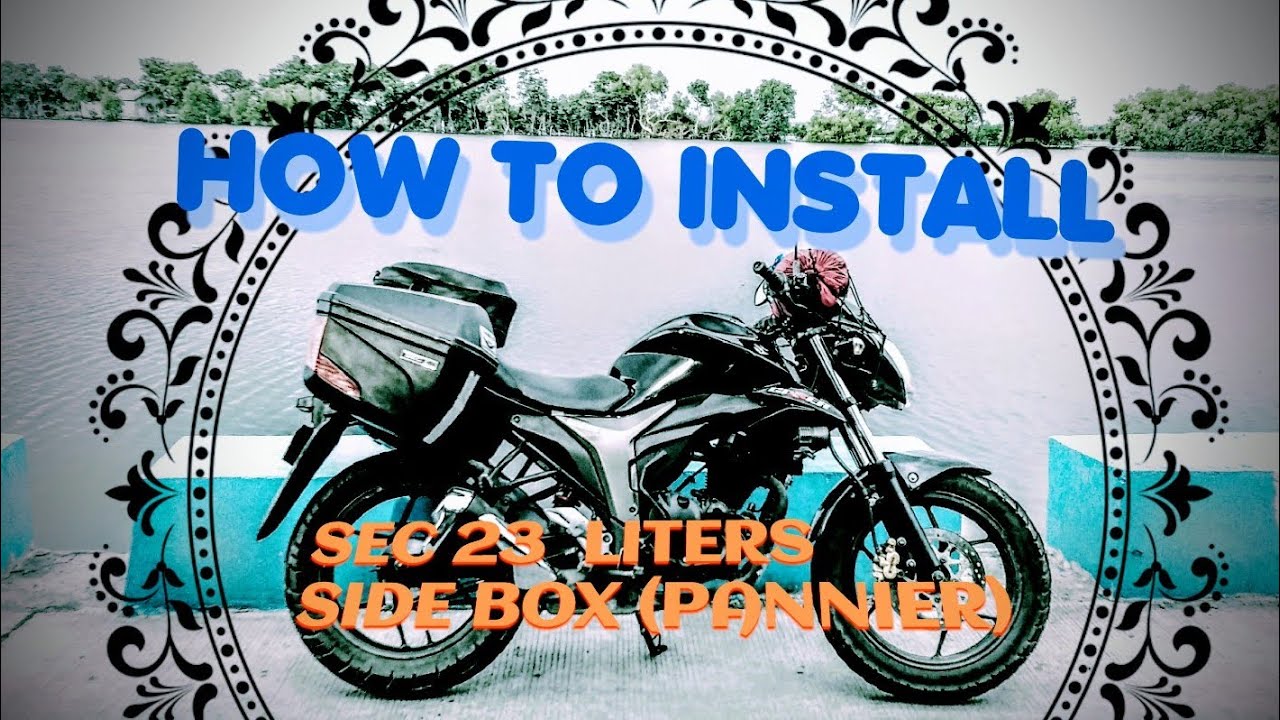 How to Install SEC 23 liters side box (pannier) - YouTube