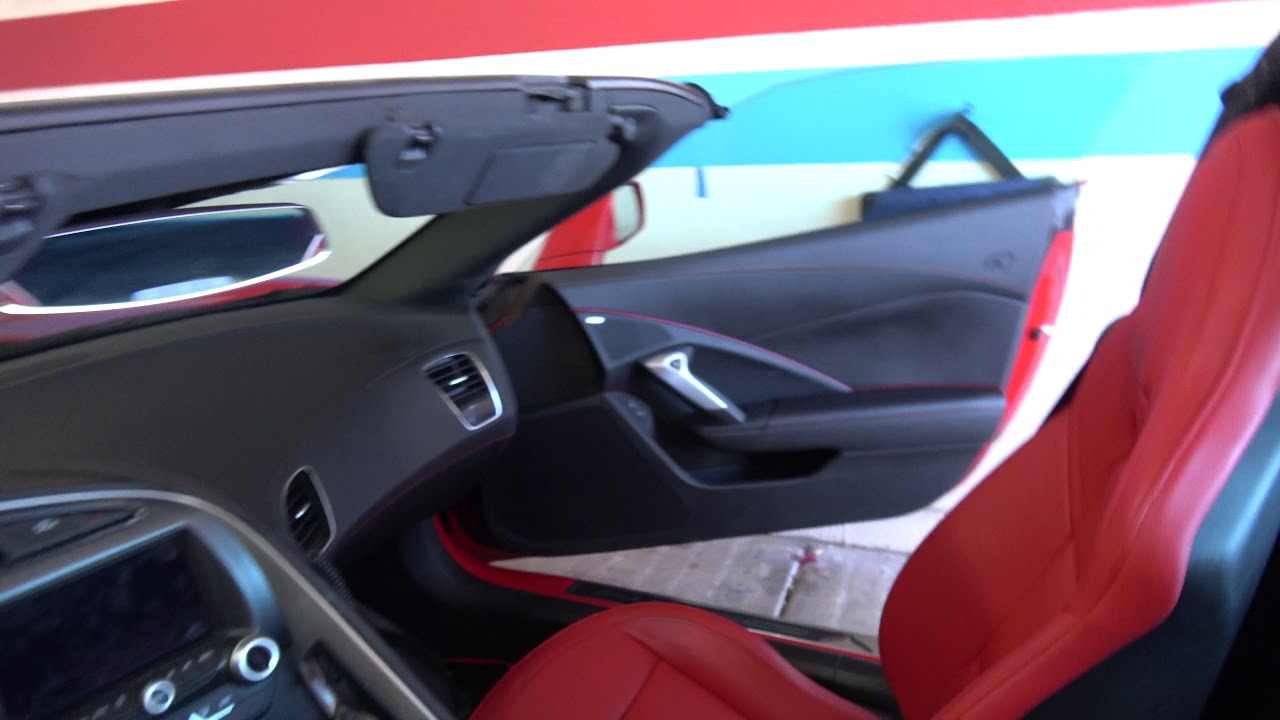 2017 Corvette C7 red strip interior car mod arch - Part 3 of 3 - YouTube
