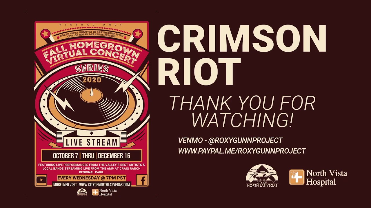 Crimson Riot live 2020 Homegrown Virtual Concert Series presented by ...