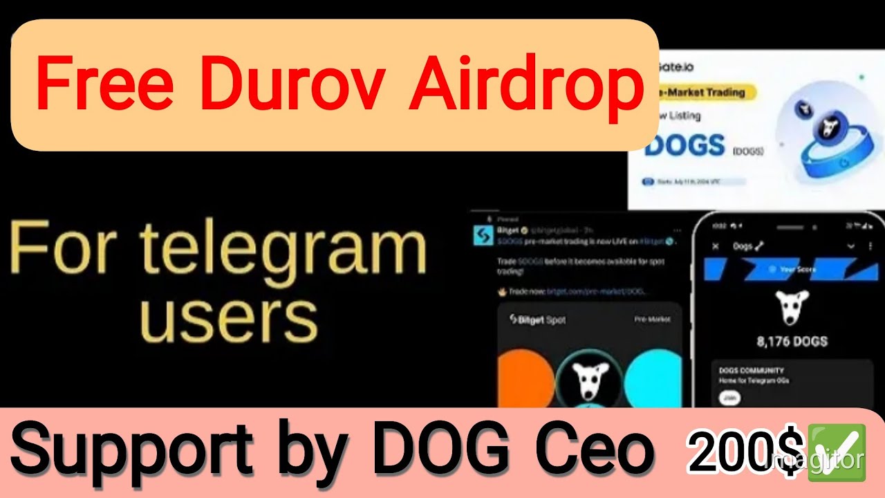Durov Airdrop Support by Dog Ceo ||| Real And verify project don't Miss ...