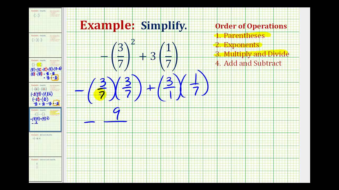 Ex 5 Signed Fractions Order Of Operations 3 7 2 3 1 7 YouTube ex-5-signed-fractions-order-of-operations-3-7-2-3-1-7-youtube