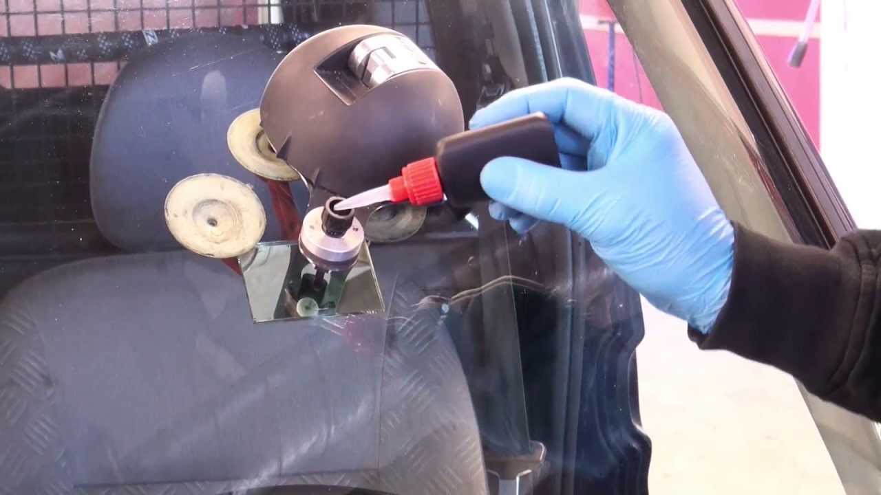 Reparasjon av steinsprut ~ Hemnes Glass - YouTube