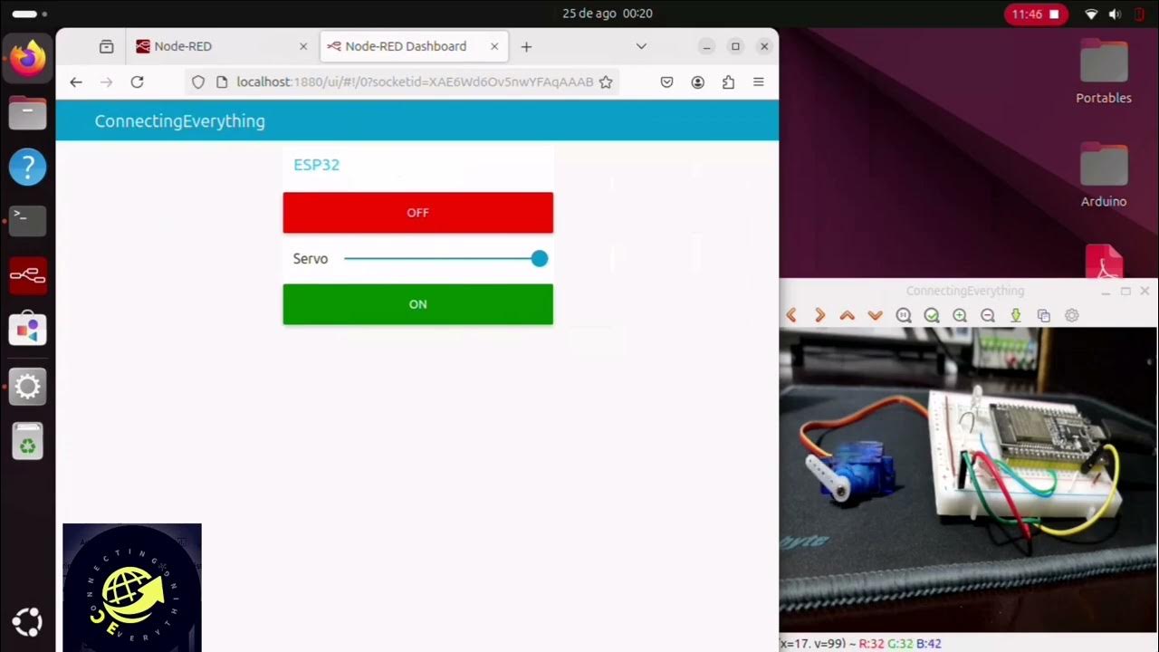 Node-red & Esp32 mediante mensajería MQTT - YouTube