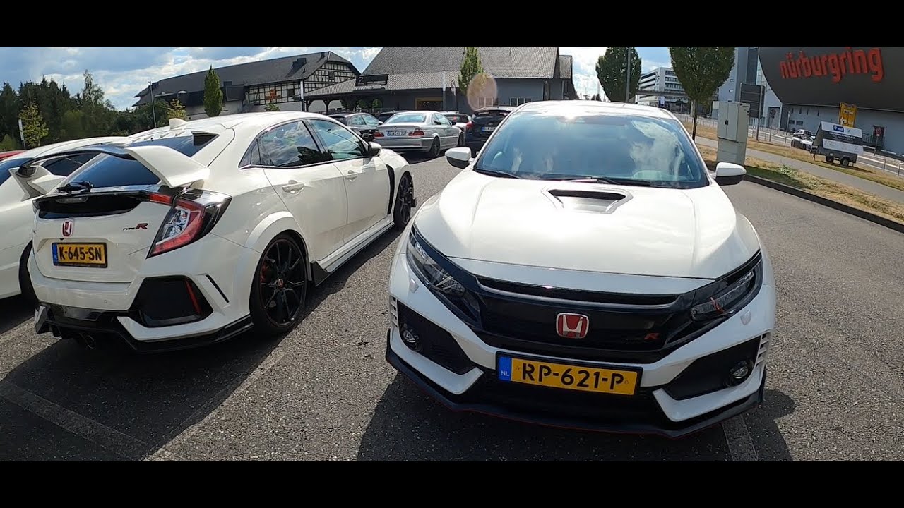 Spotting 3 Honda Civic Type R at the Nurburgring ! - YouTube
