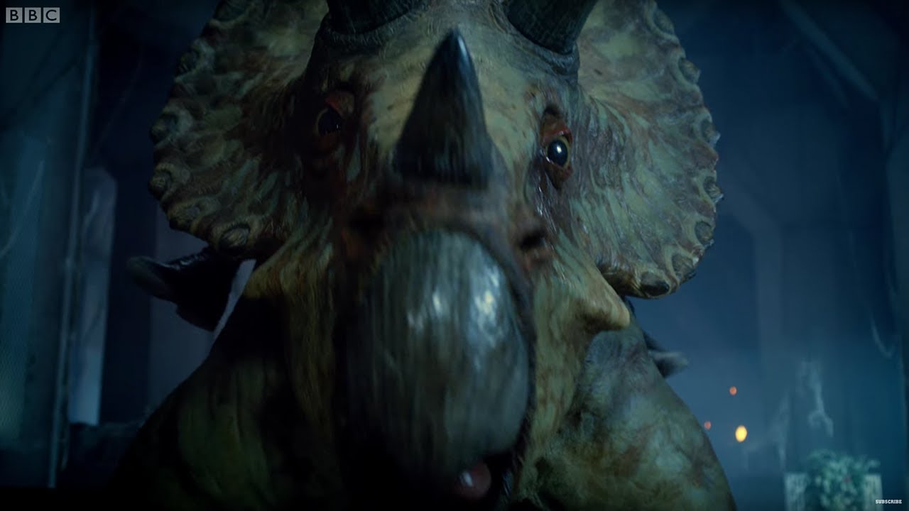 Escaping On A Triceratops! | Dinosaurs on a Spaceship | Doctor Who ...