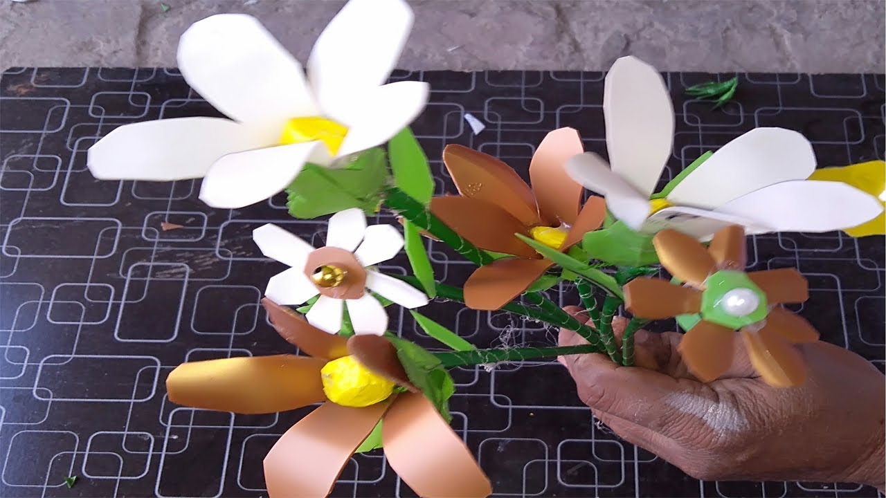 How to Make A Flower From Shampoo Bottle Flower - YouTube