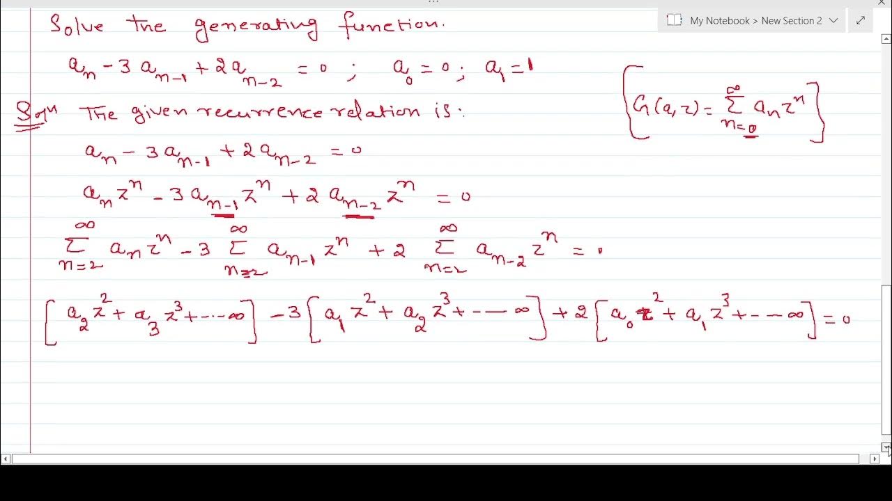 Generating function Part-2 - YouTube