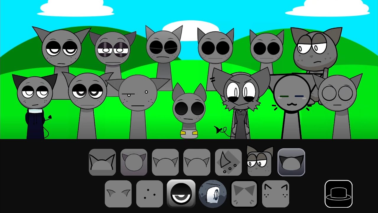 Every Gray Singing Together (Retake, Scrunkly, ParaSprunki, Sprunksters ...