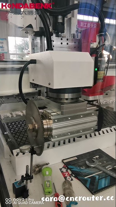 ATC CNC Router: 9.0kw air cooling spindle,Taiwan Syntec control system,Yaskawa Servo motor ...