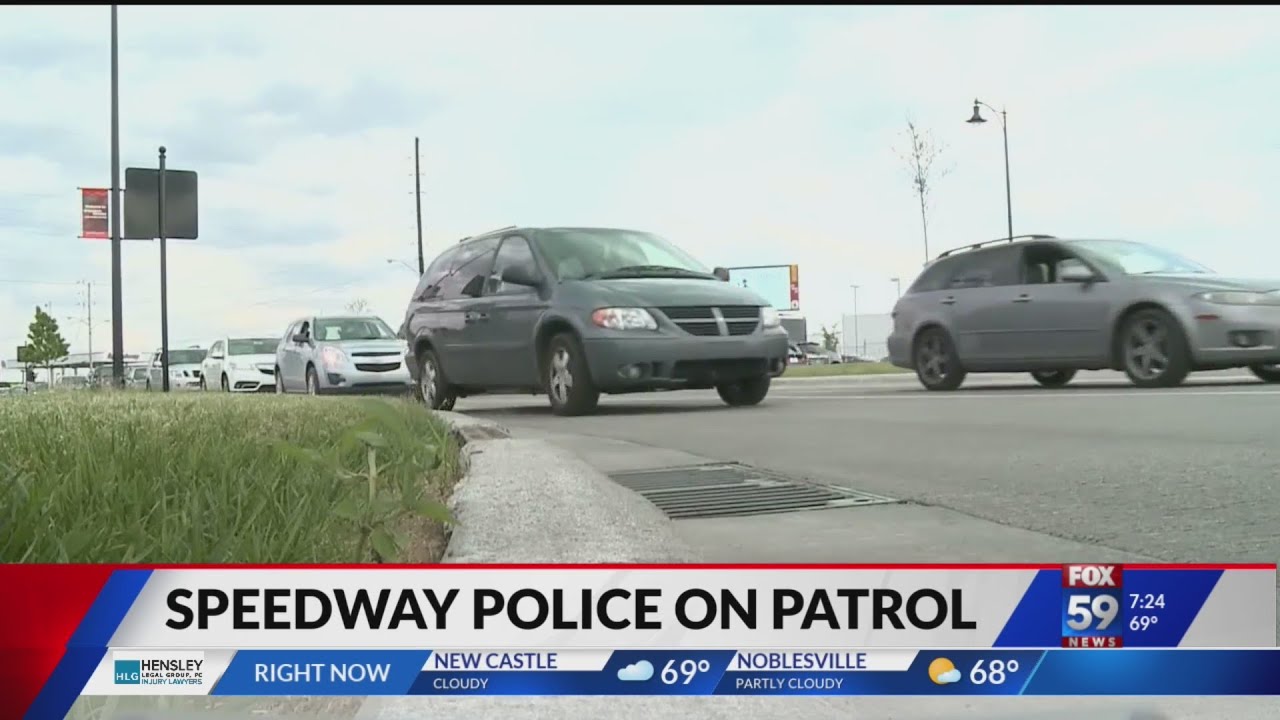 Speedway Police on Patrol Race Day - YouTube