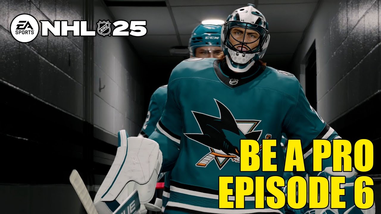 NHL 25 - BE A PRO GOALIE - S1 - EP 6 - NHL DEBUT! - YouTube