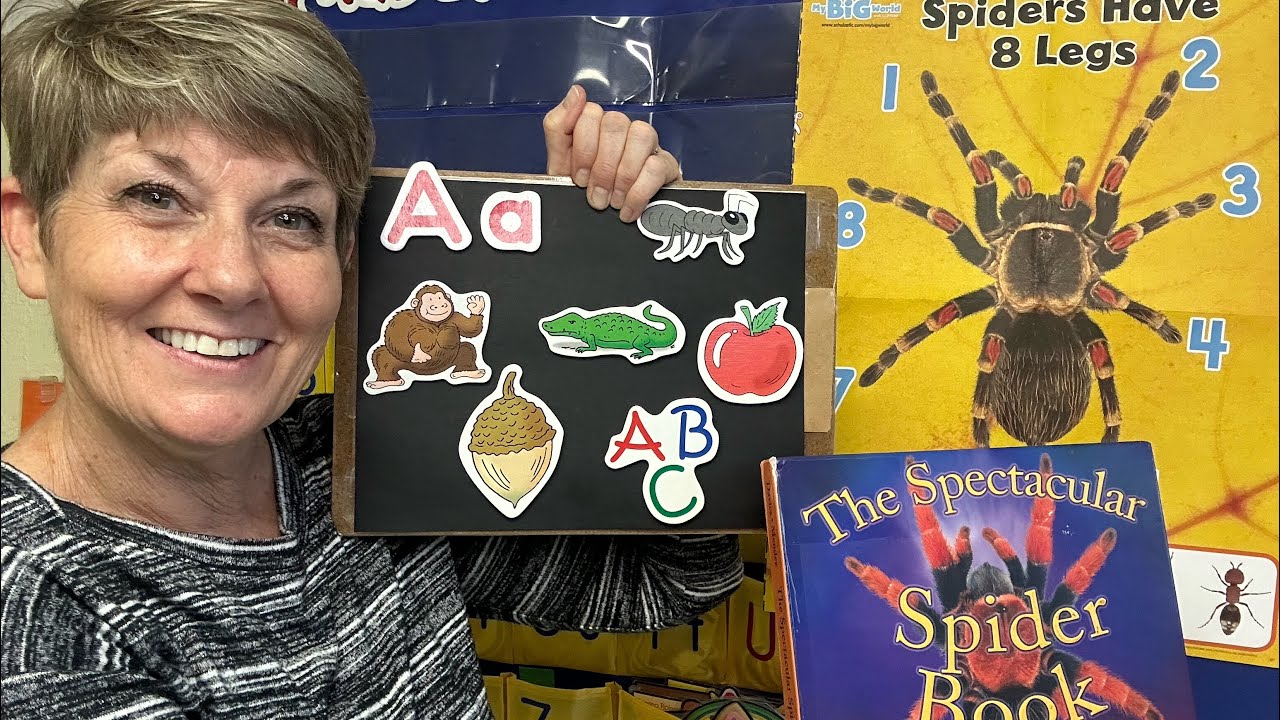 Letter Aa…arachnids are spiders @ missconnieskids - YouTube