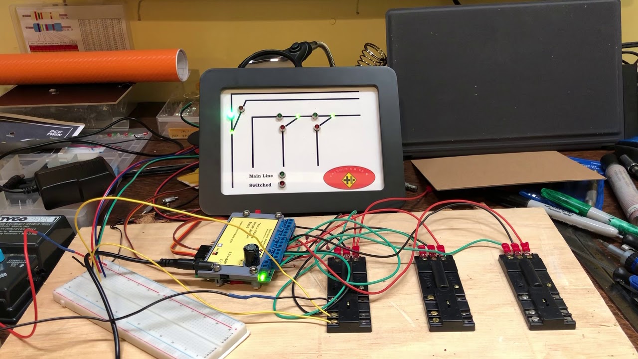 Touch Toggle w/track indicator lighting test setup. - YouTube